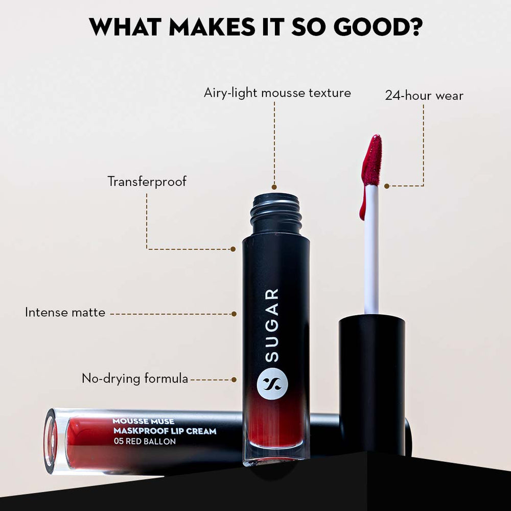 Mousse Muse Lip Cream | SUGAR Cosmetics | Buy Online in...