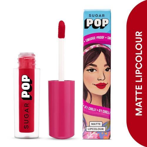 SUGAR POP Matte Lipcolour - 01 Chilli | SUGAR Cosmetics
