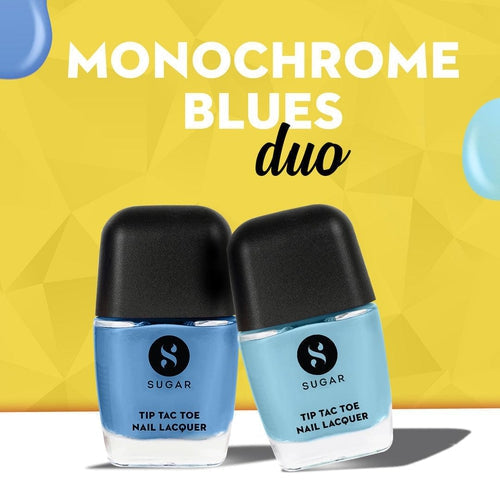 Tip Tac Toe - Monochrome blues Duo | SUGAR Cosmetics | Buy...